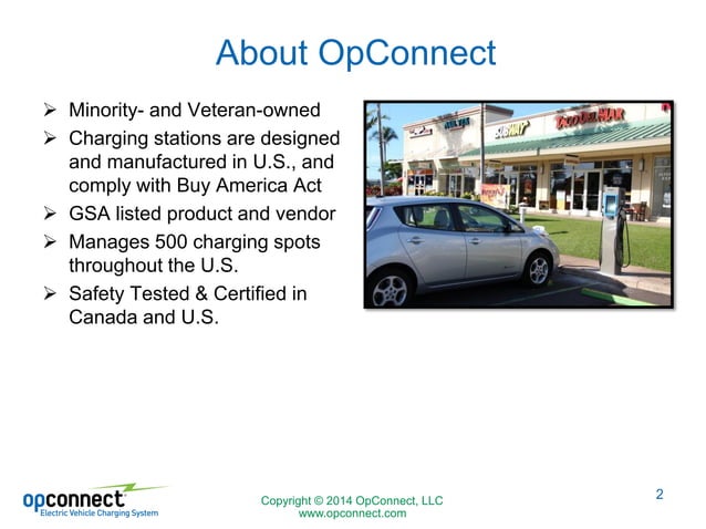 About Electric Vehicle Charging and OpConnect EV Charging Stations | PPT