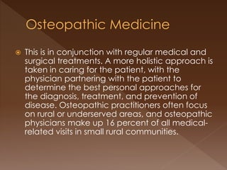 About Osteopathic Medicine | PPTX