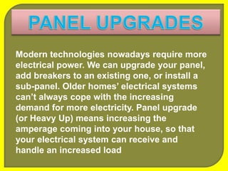 About panel upgrades | PPTX | Remodeling & Construction | Home & Garden