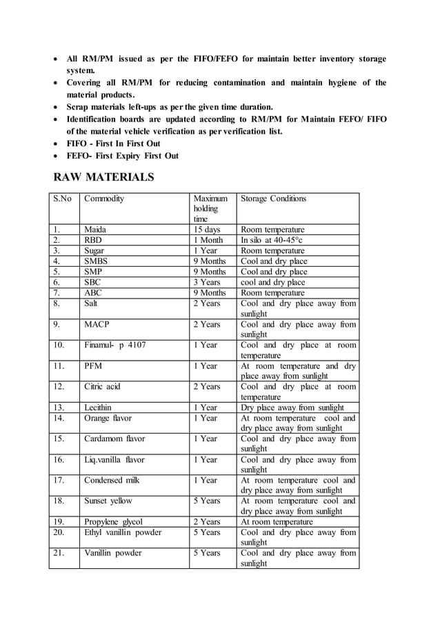 Parle G manufacturing | DOCX | Logistics | Business