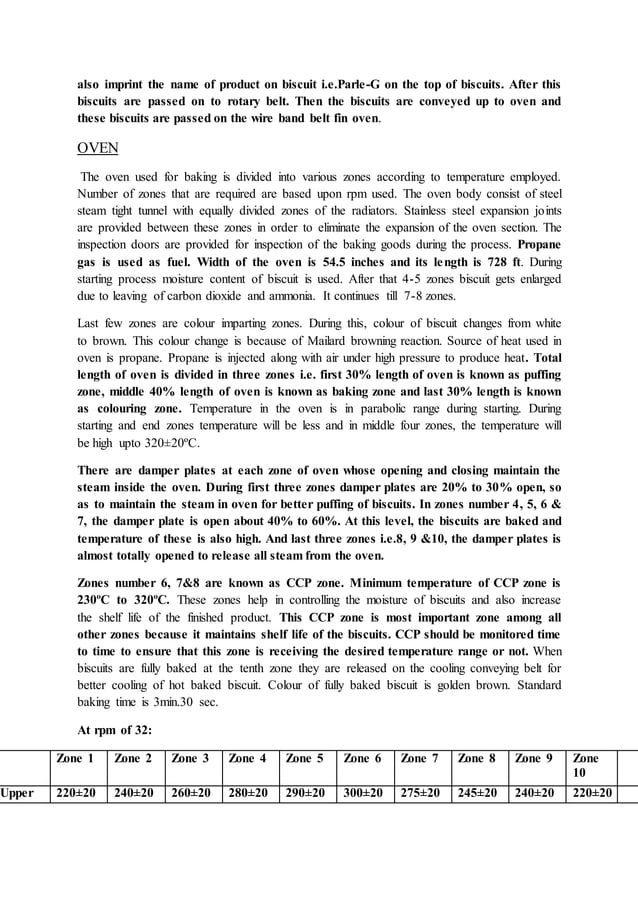 Parle G manufacturing | DOCX | Logistics | Business