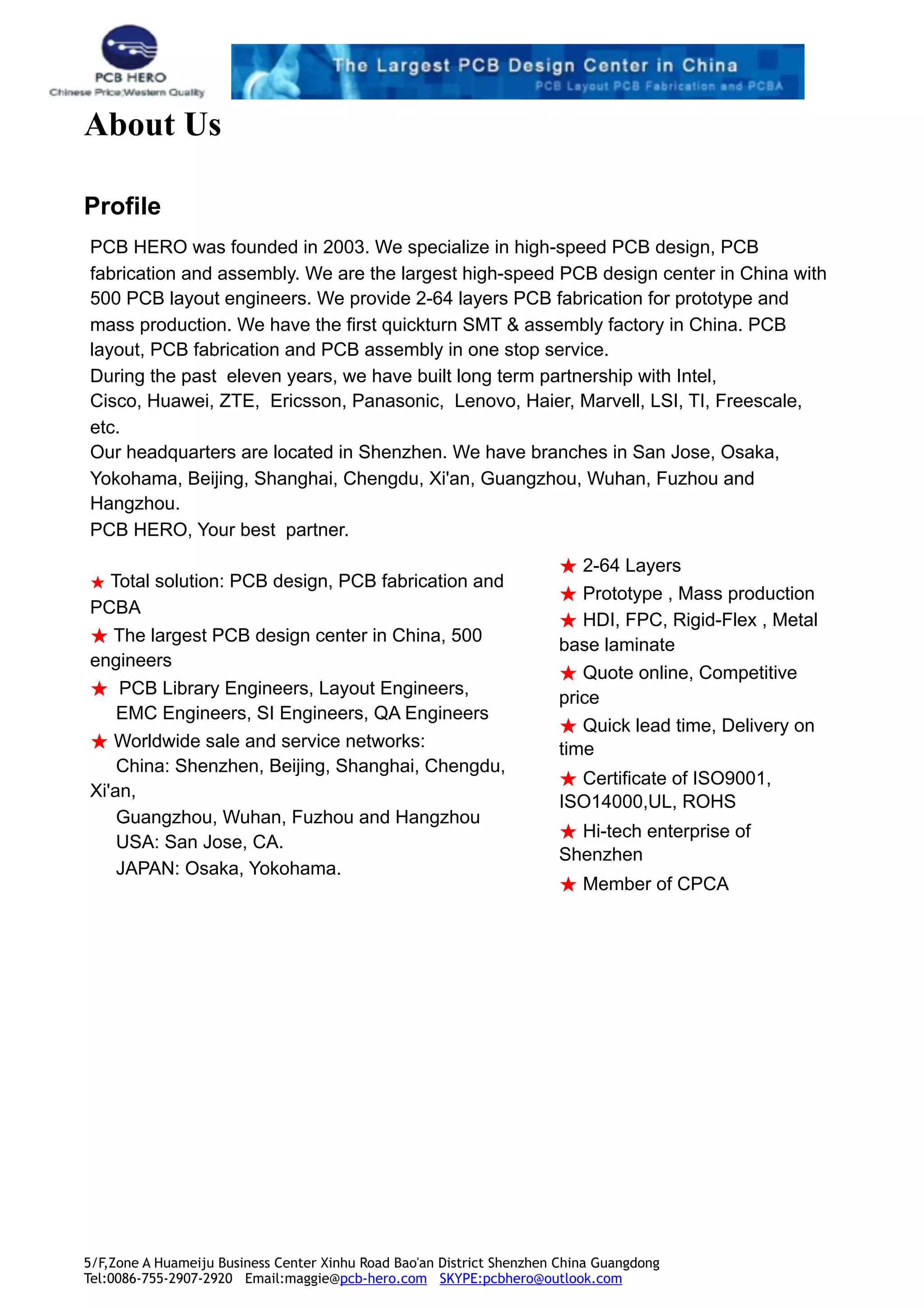 PCB HERO Company Profile | PDF