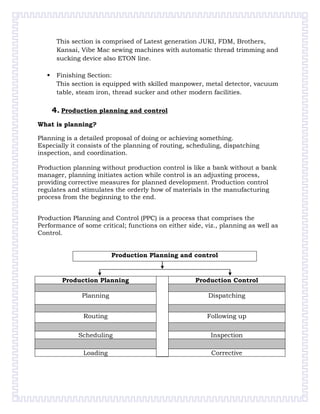 About Production Planning Process of a RMG !!! | PDF