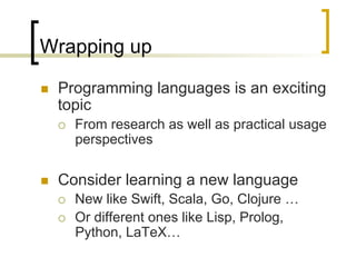 About programming languages | PPT