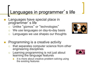 About programming languages | PPT