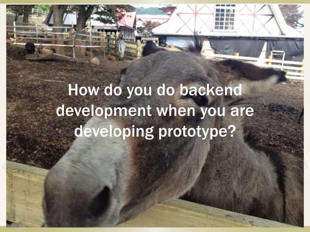 Regarding Data Persistence during the prototype development | PPT