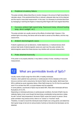 About pulseoximetry | PDF | Heart and Cardiovascular Diseases ...