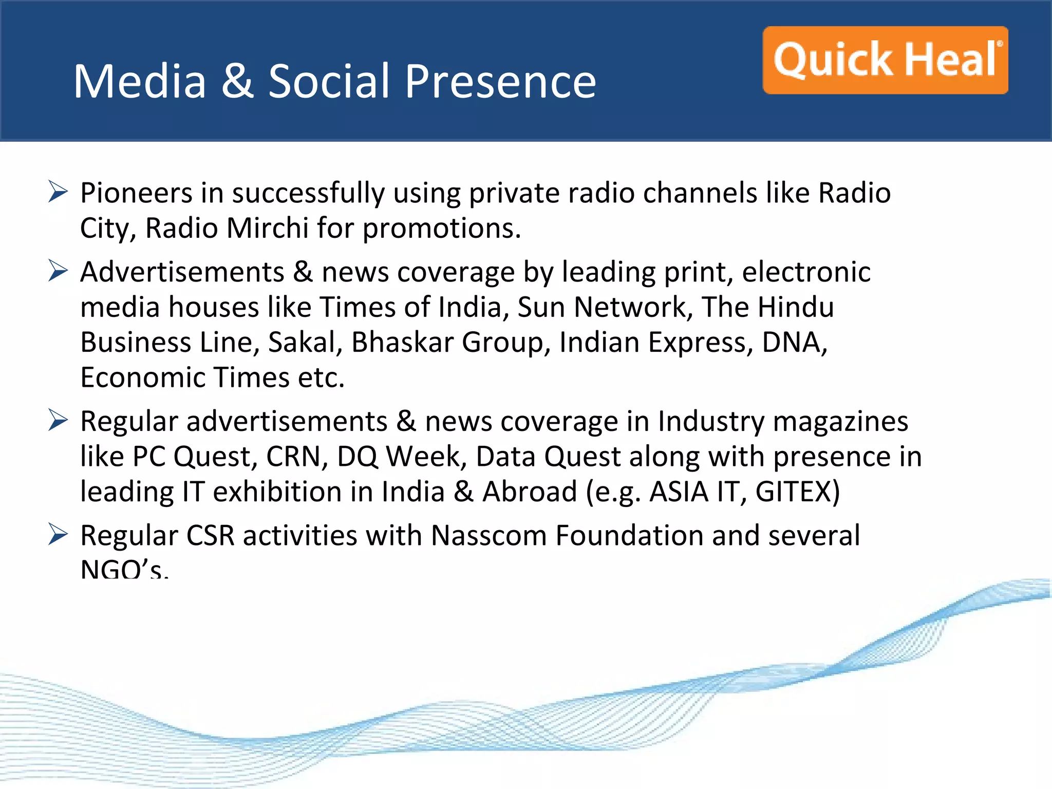 About quickheal technologies | PPT