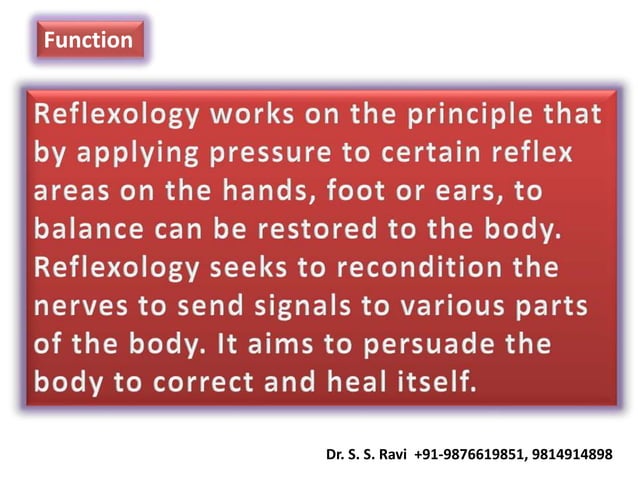About reflexology therapy | PPTX | Holistic Health | Alternative Medicine