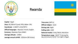 The beauty of Rwanda country, Kigali city, the cleanest city in Africa ...