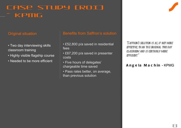 About Saffron Interactive | PPT