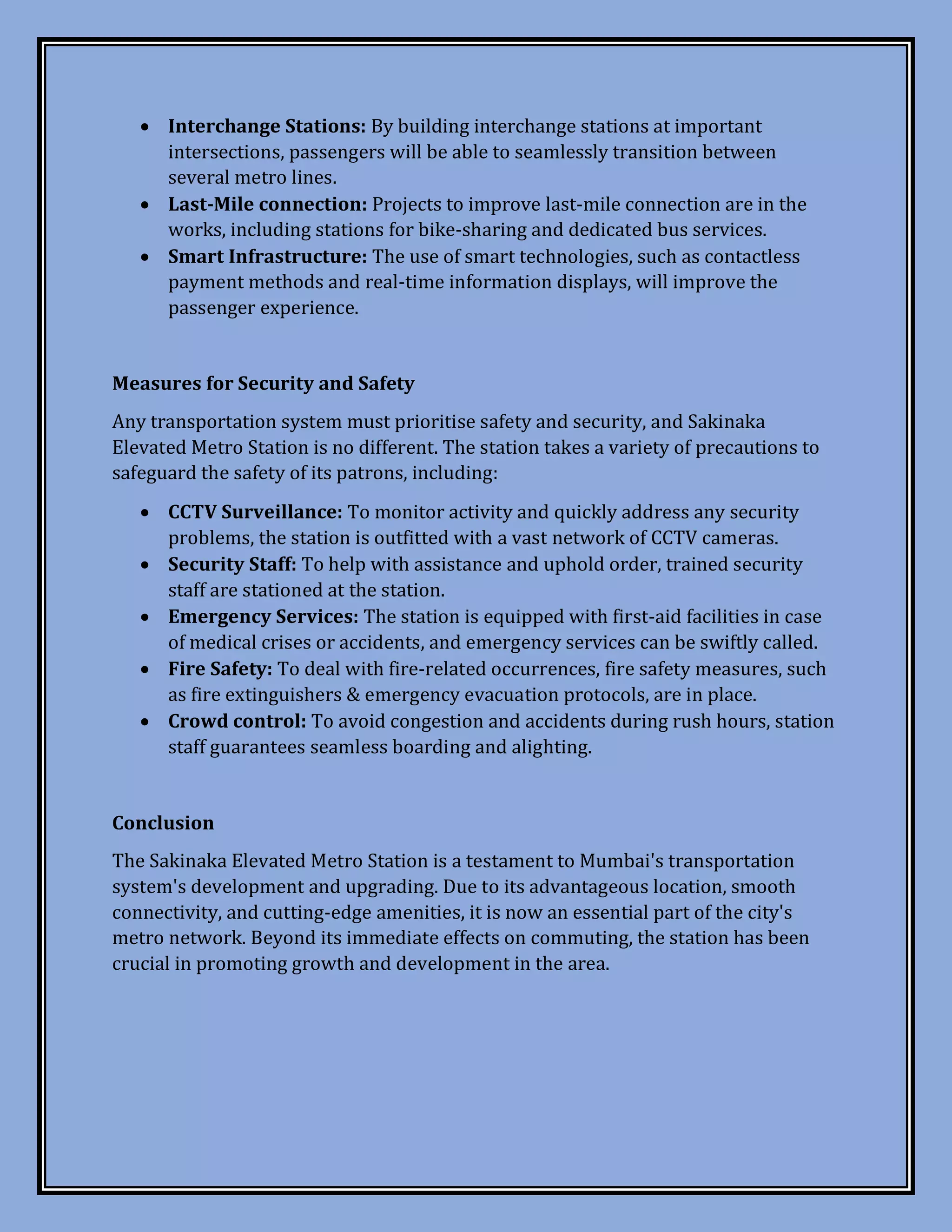 About SakiNaka Elevated Metro Station in Mumbai.pdf