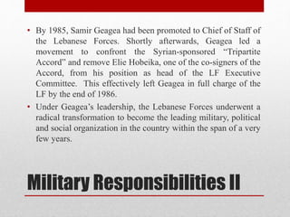 About Samir Geagea | PPTX