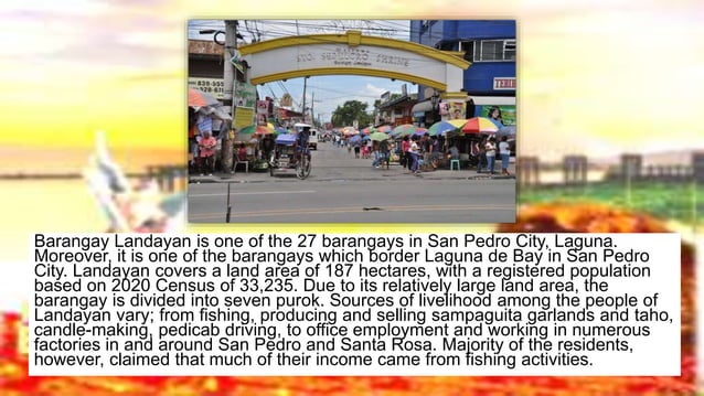About San Pedro City and Barangay Landayan.pptx | South America Travel ...