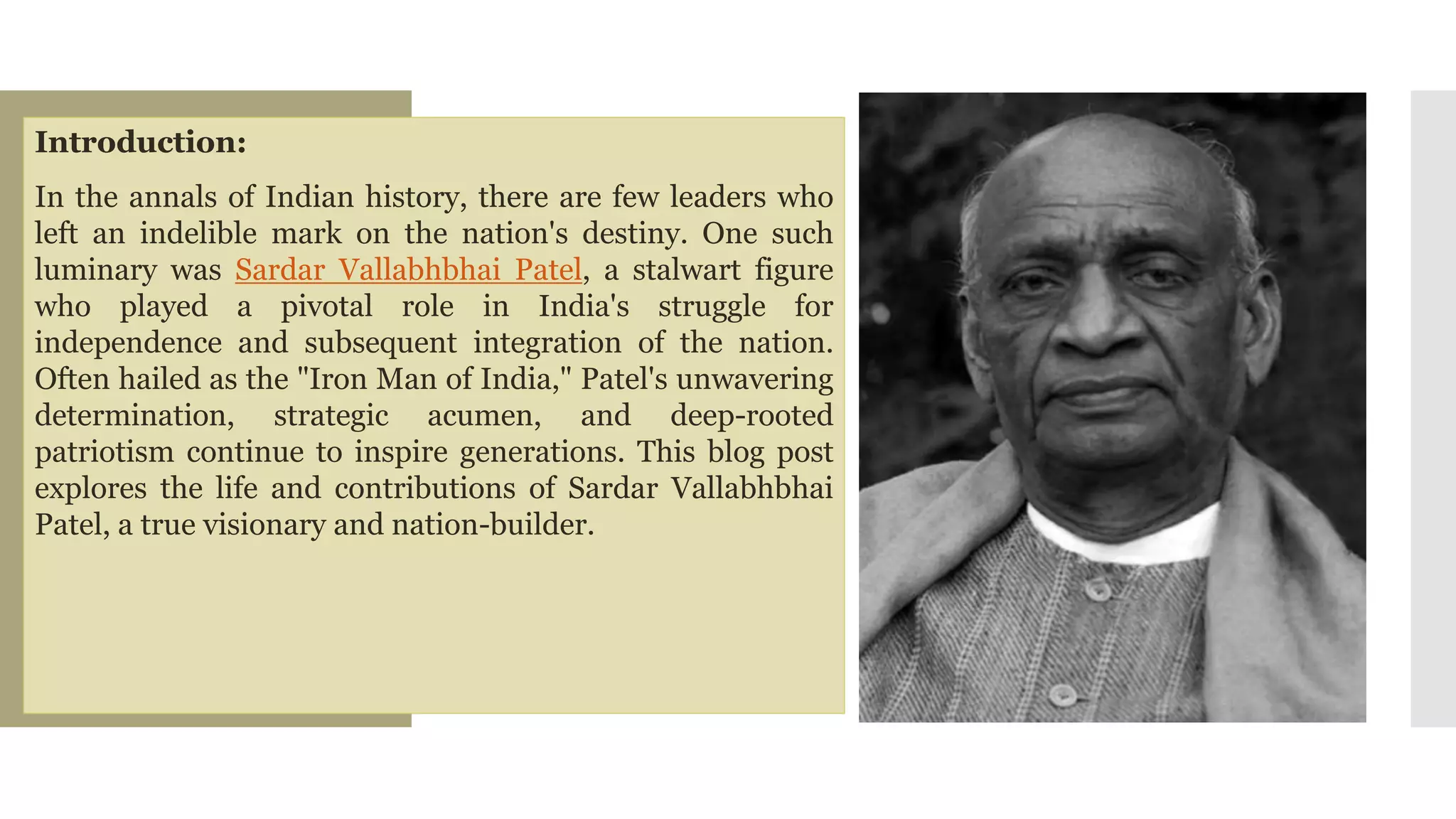 About Sardar Vallabhbhai patel.ppsx