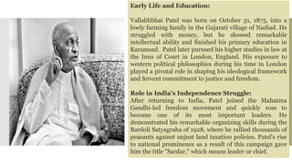 About Sardar Vallabhbhai patel.ppsx
