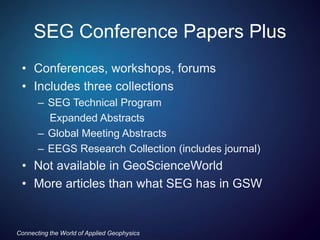 About seg 2019 presentation | PPTX