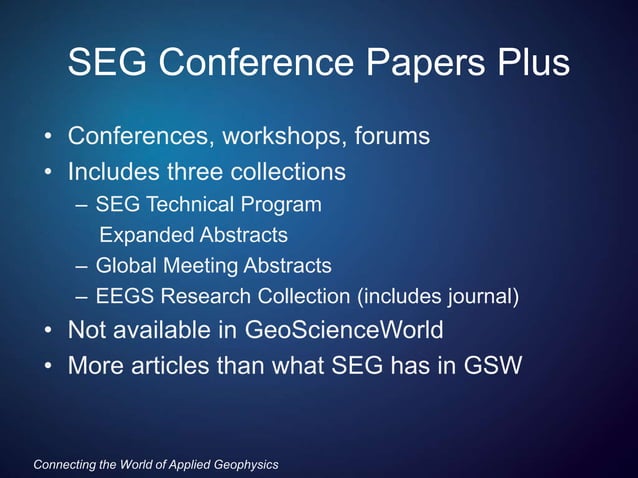 About seg 2019 presentation | PPT