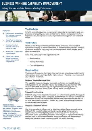 About Shipley V2 | PDF | Management Consulting Industry | Industries