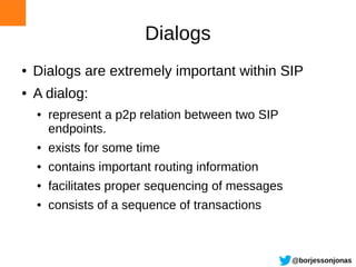 Aboutsip - intro to transactions and dialogs | PDF