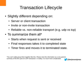 Aboutsip - intro to transactions and dialogs | PDF