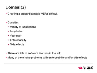 Software licenses: short unofficial overview | PPT