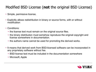 Software licenses: short unofficial overview | PPT