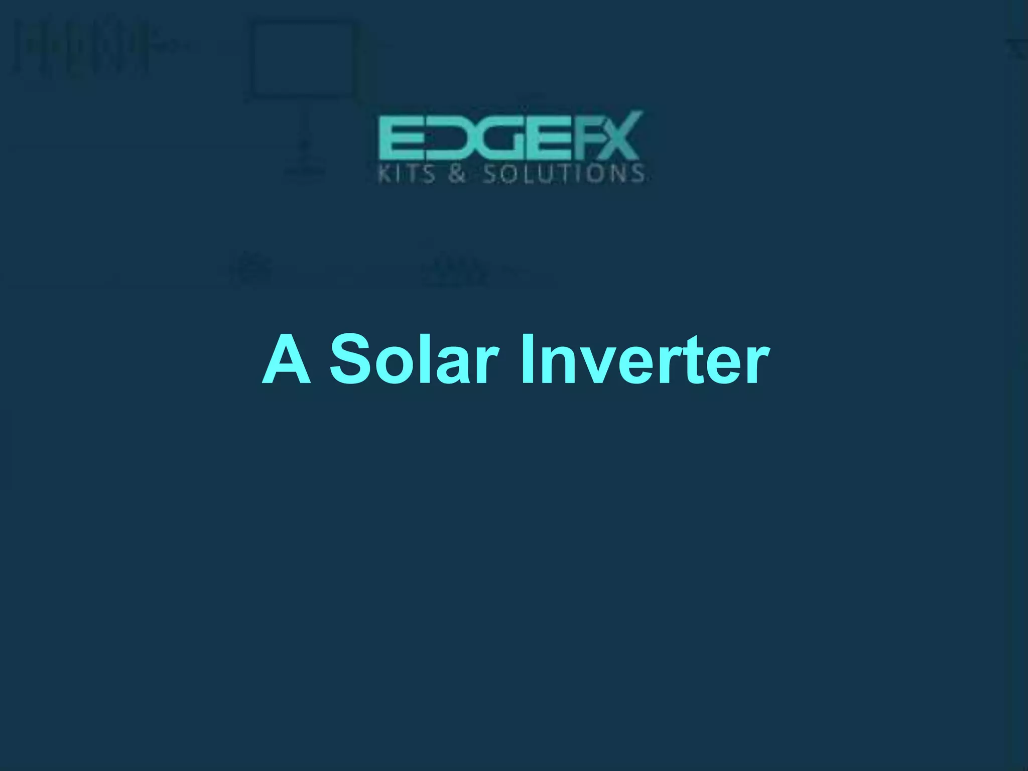 About Solar Inverter | PPTX