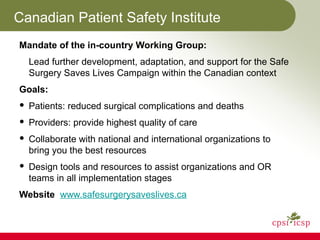 Safe surgery safe life About SSSL Presentation.ppt