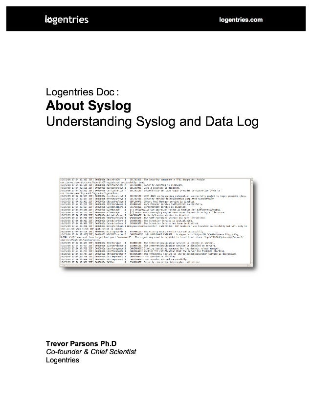 About Syslog Understanding Syslog And Data Log 