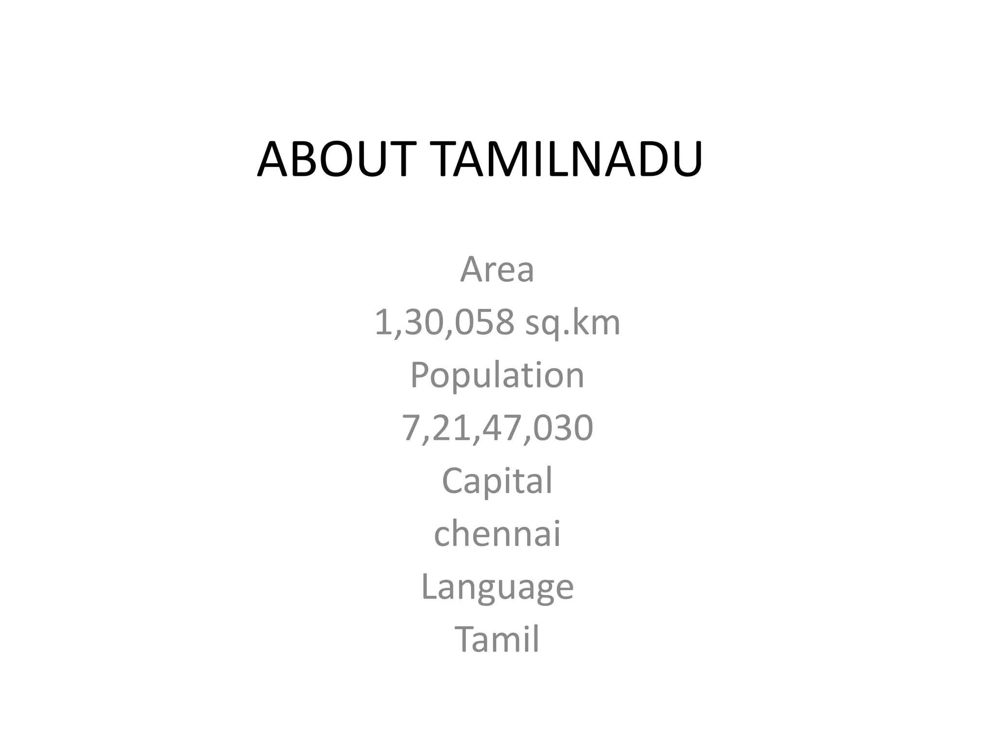 About tamil nadu | PPTX