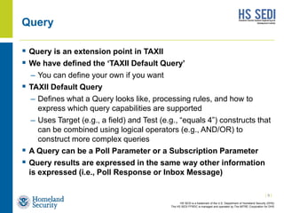Everything about TAXII | PPTX | Internet | Computing