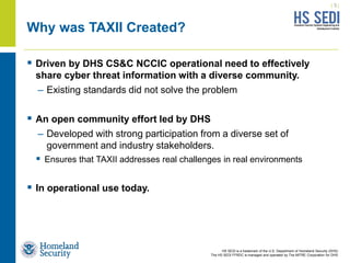 Everything about TAXII | PPTX | Internet | Computing