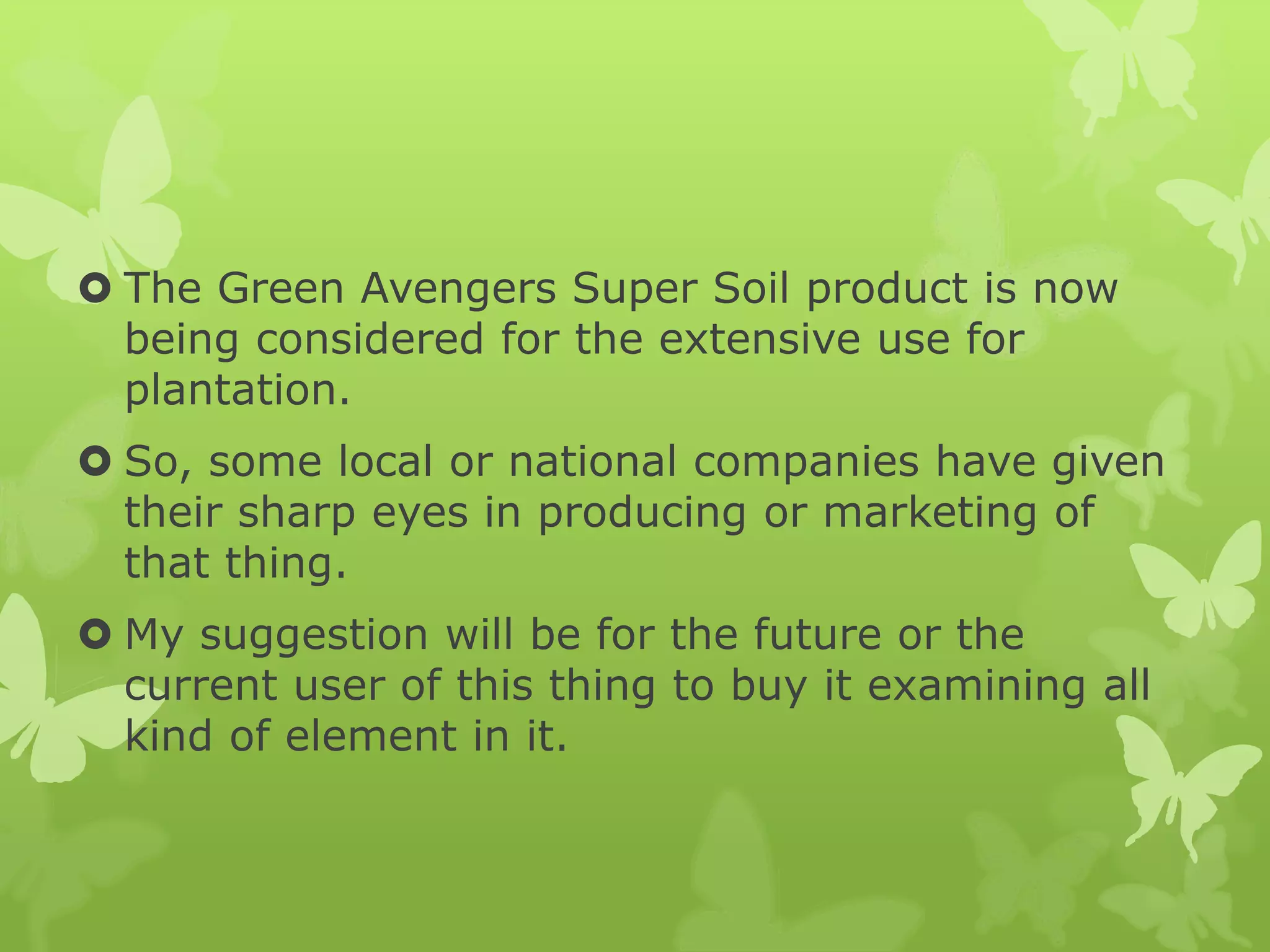 About tga super soil | PPT