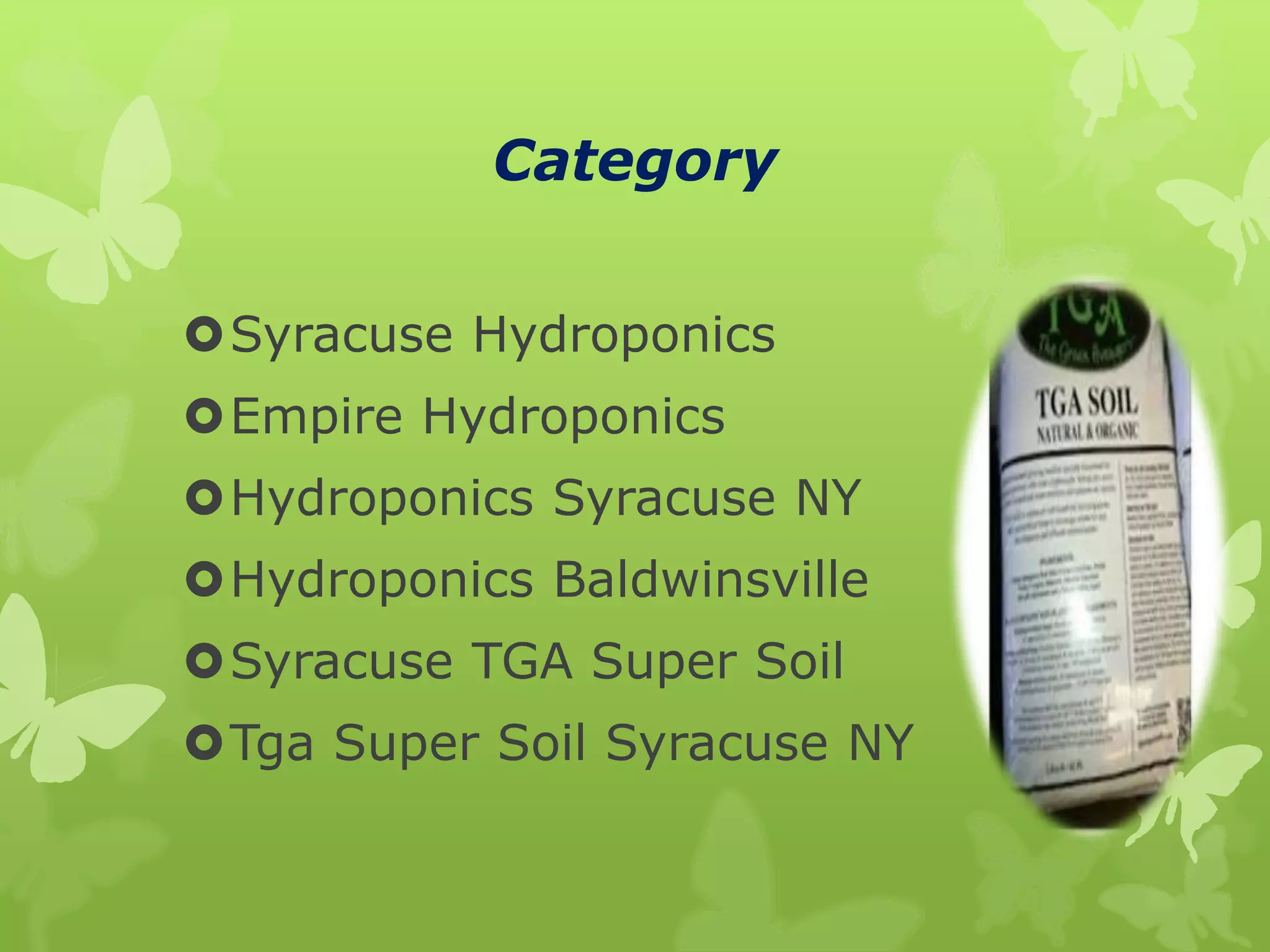 About tga super soil | PPT