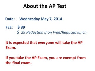 About the ap calculus exam - 2013 | PPT