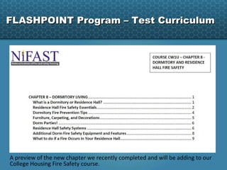About the flashpoint college fire safety program (short demo) | PPT