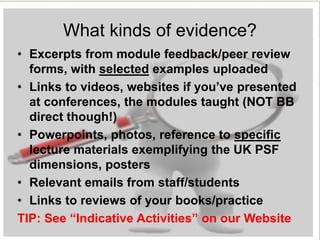 HEA Fellowship Info Slides Jan 2016 - Singleton Campus | PPT