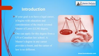 About the LLM degree | PPTX