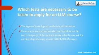 About the LLM degree | PPTX