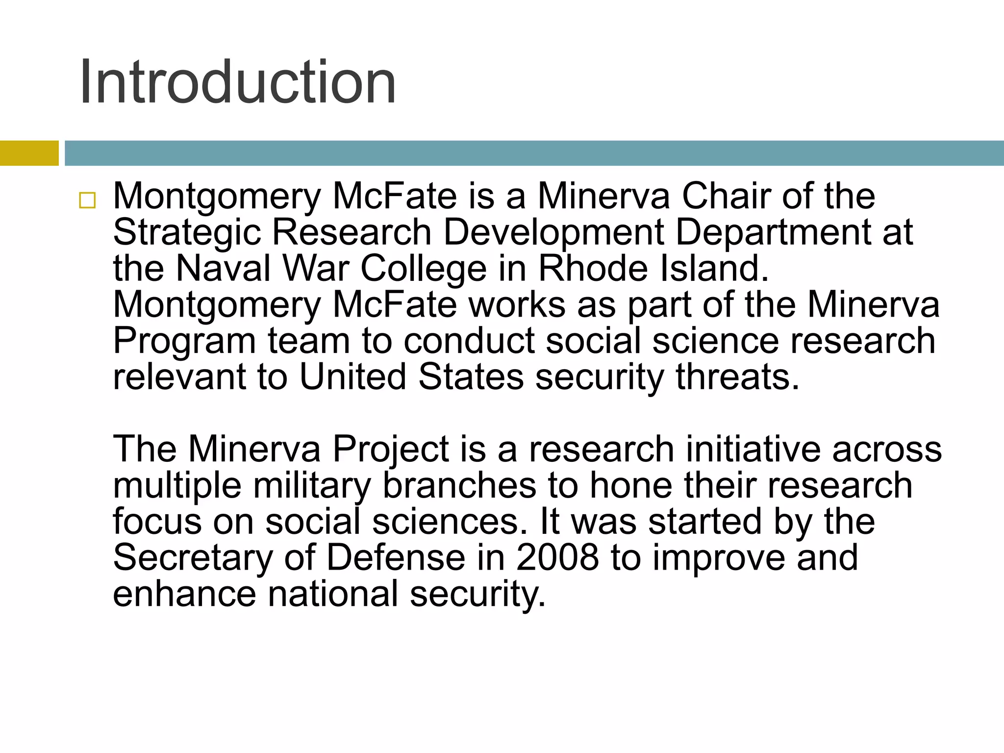 About the Minerva Program | PPTX
