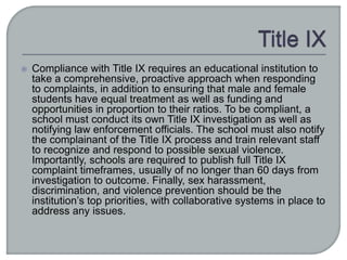 About Title IX Compliance | PPT