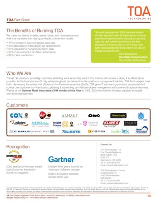 About TOA TECH | PDF