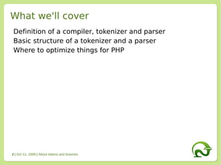 About Tokens and Lexemes | ODP