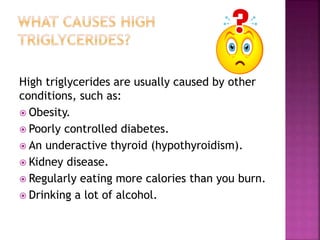 About triglycerides | PPTX