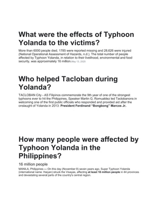About Typhoon Yolanda.docx