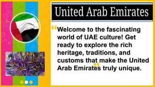About UAE Culture | PPTX