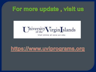 About University of Virgin Island International Program | PPT