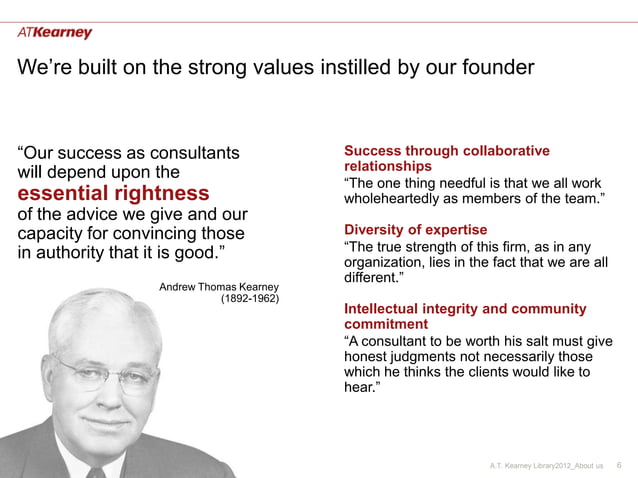 A.T. Kearney: About Us | PPTX