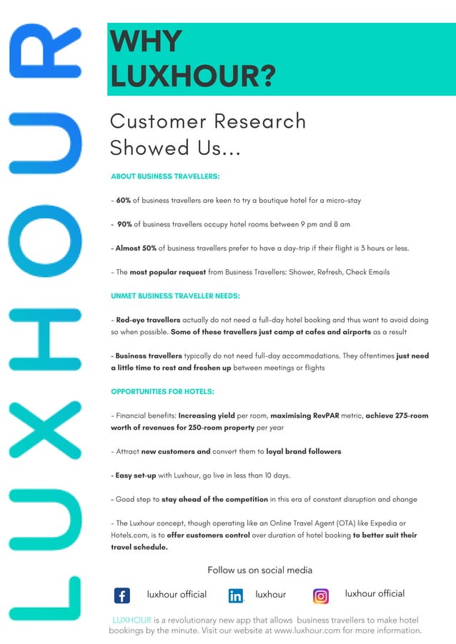 Luxhour Why Us Doc | PDF